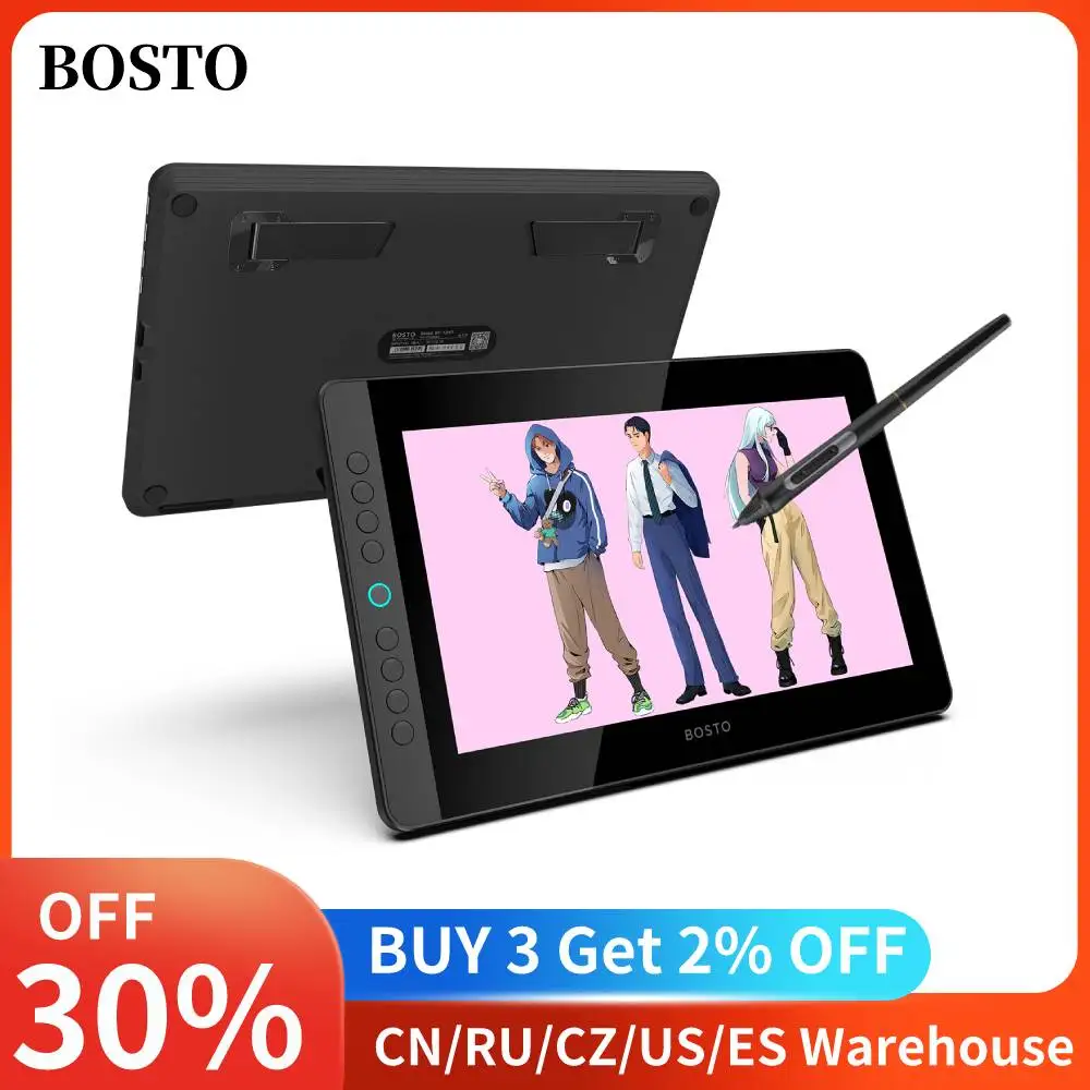 BOSTO-BT-13HDK-tableta-de-dibujo-gr-fica-port-til-pantalla-LED-de-H-IPS ...