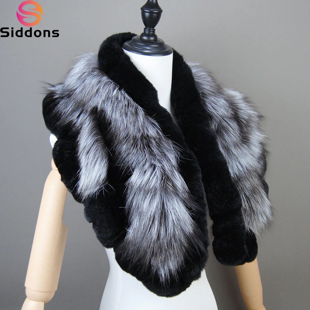 Genuine-Rex-Rabbit-Fur-Scarf-With-Fox-Fur-Women-Winter-Warm-Scarves ...