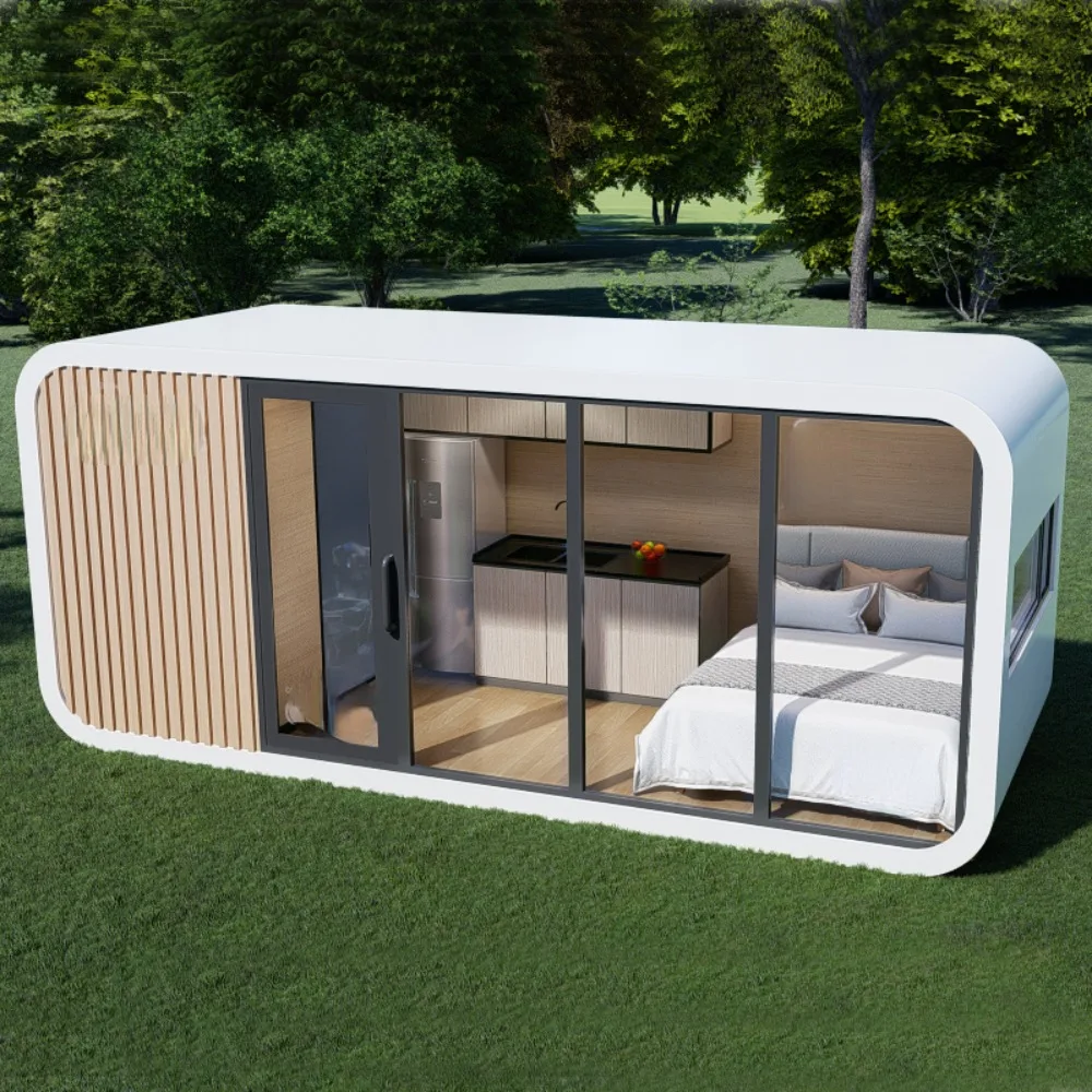 Luxurious-Prefab-Pod-Shaped-Prefabricated-Movable-Steel-Structure ...