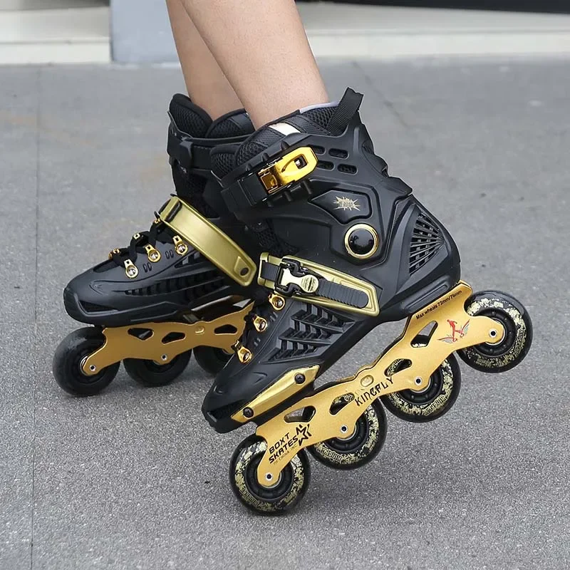 Adult Inline Roller Skates Flat Figure 12 Choice Skating Shoes Sneaker ...