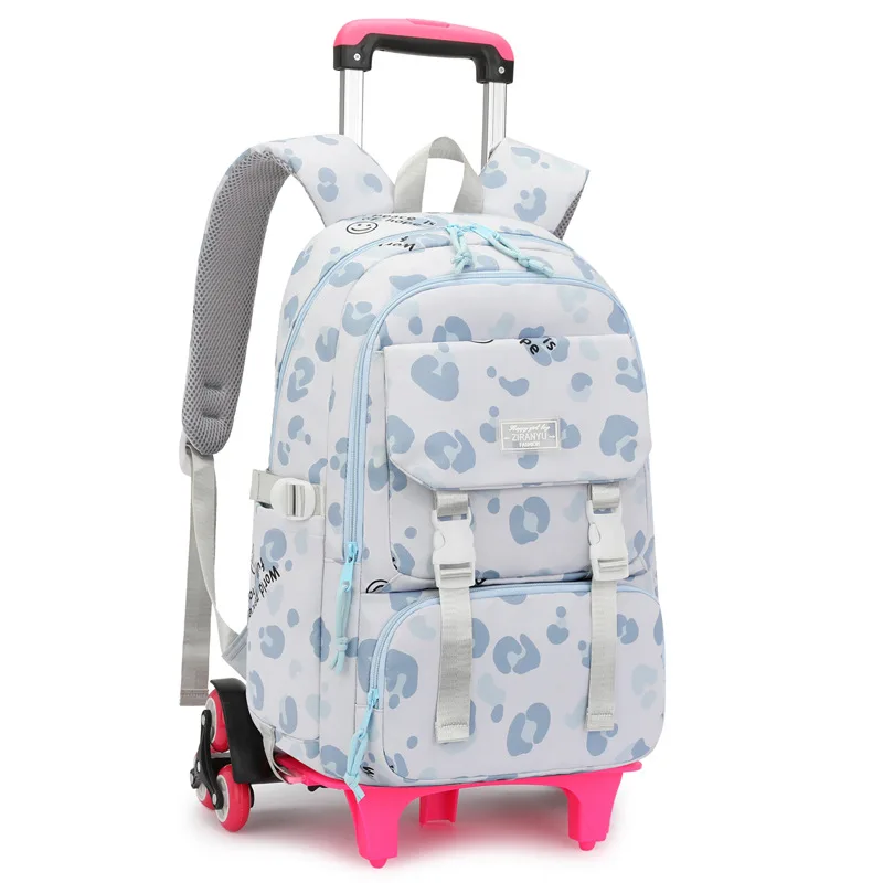 Student-School-Backpack-with-Wheels-Rolling-Backpack-for-Girls-Wheeled ...