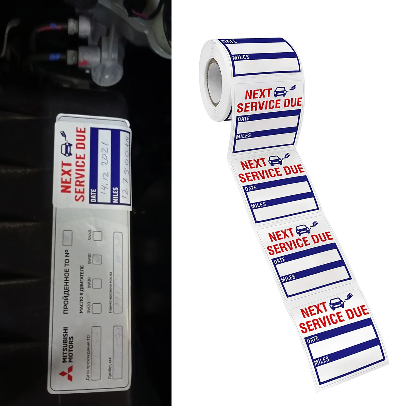 150pcs-Car-Stickers-Oil-Change-Service-Reminder-Sticker-Oil-Change ...