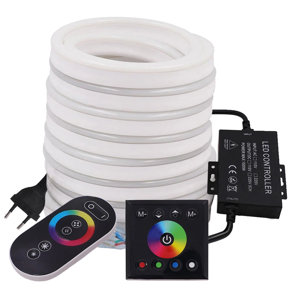 11m led strip RGB neon light with EU plug| | - AliExpress