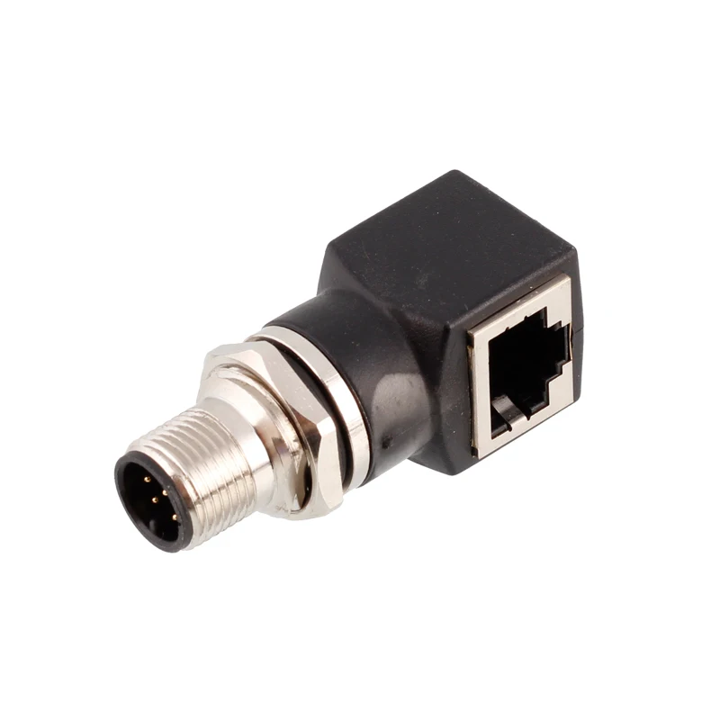 M12-connector-to-RJ45-angle-adapter-waterproof-straight-m12-male-8pin ...