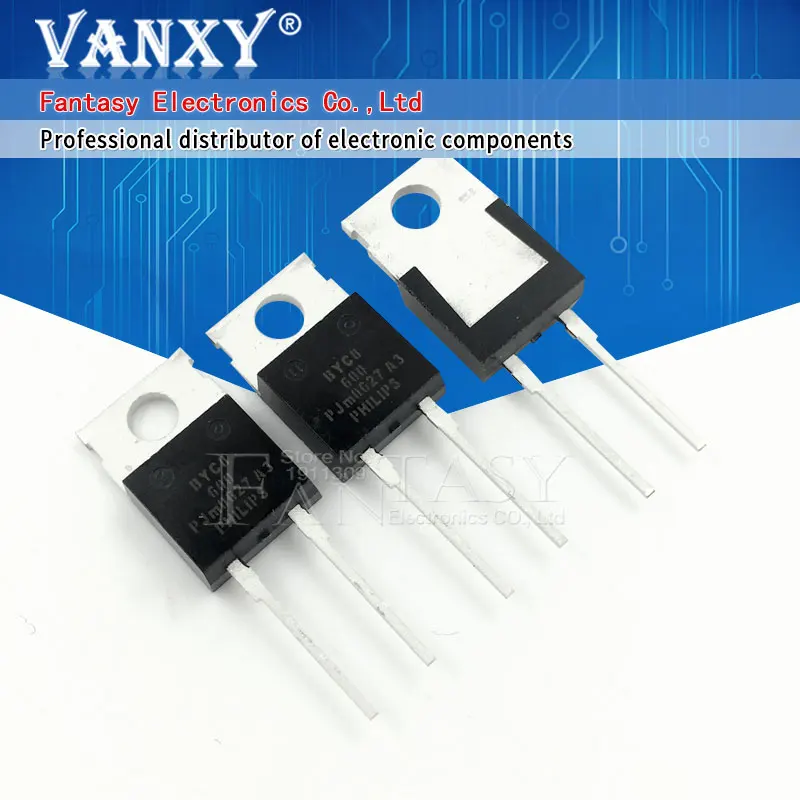 10pcs BYC10-600 TO-220 BYC10-600B TO220-2 BYC15-600 BYC20-600 BYC8-600 ...