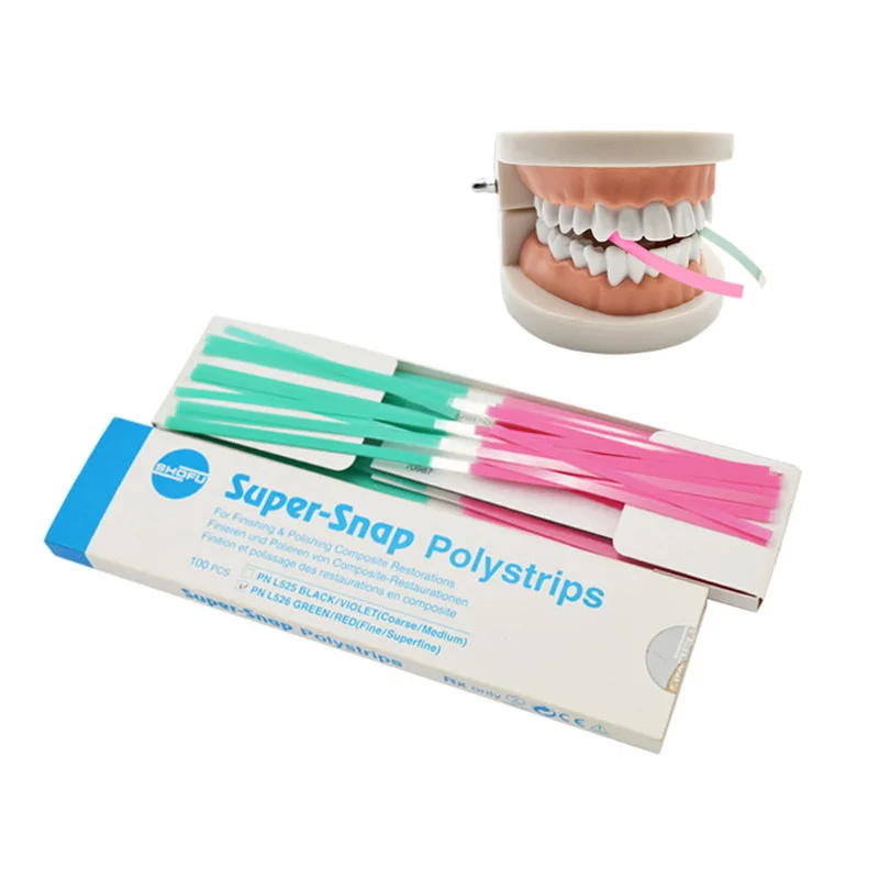 100Pcs-Box-Dental-SHOFU-Super-Snap-Polystrips-Polishing-Strips-Shofu ...