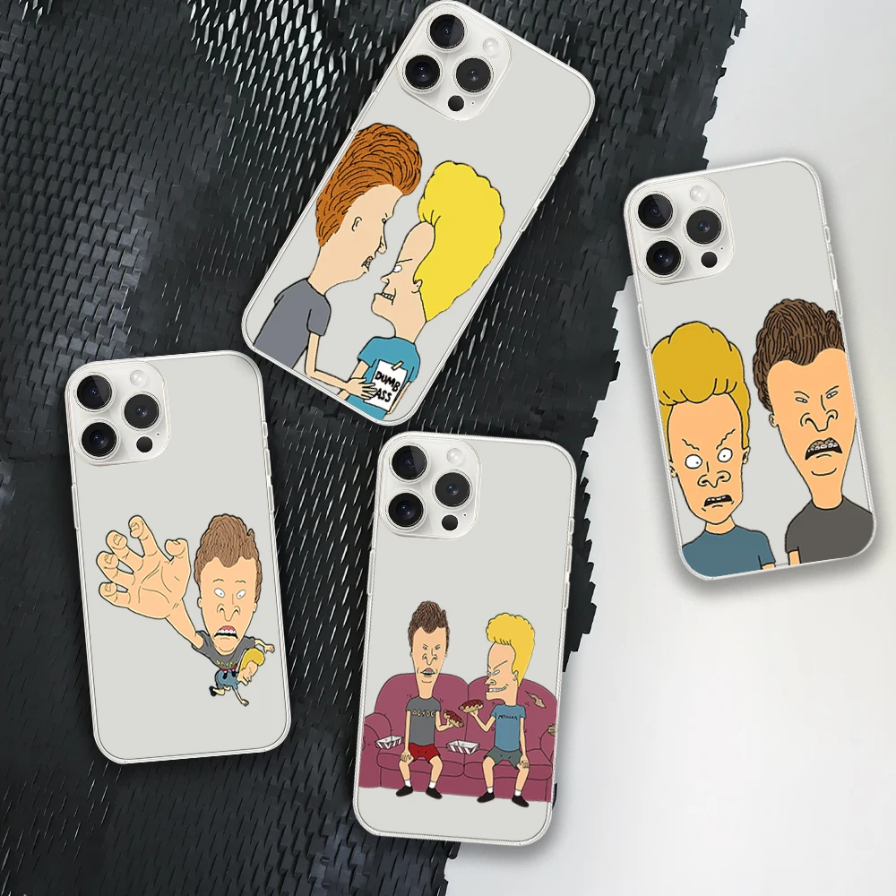 Cartoon-B-Beavis-and-Butt-head-Funny-Phone-Case-for-iPhone-12-11-13-14 ...