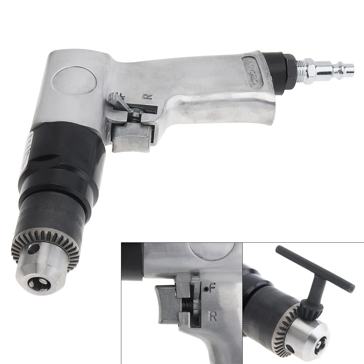 1/4" 1700rpm High speed Positive Reversal Pistol type Pneumatic Gun ...