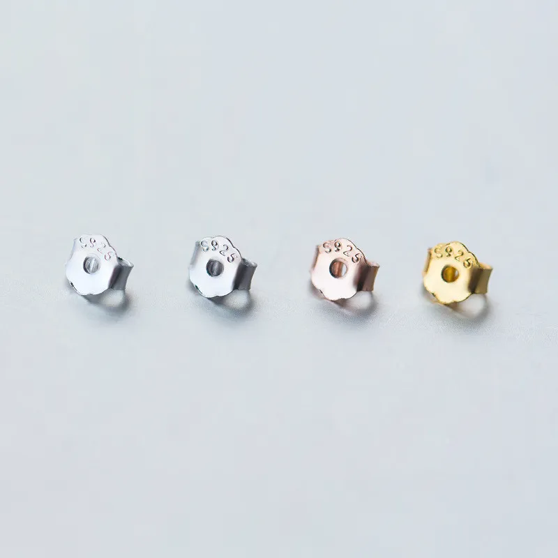 100-Pure-925-Sterling-Silver-Earring-Back-Fit-Stud-Earrings-Clasp ...