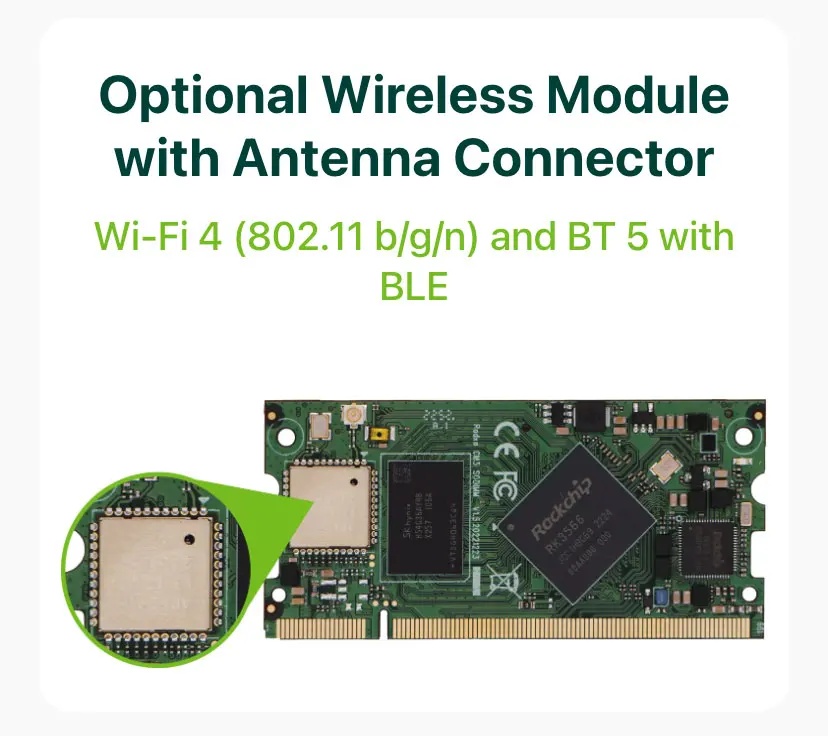 Четырехъядерный процессор Radxa CM3S RK3566, компьютерный модуль ...