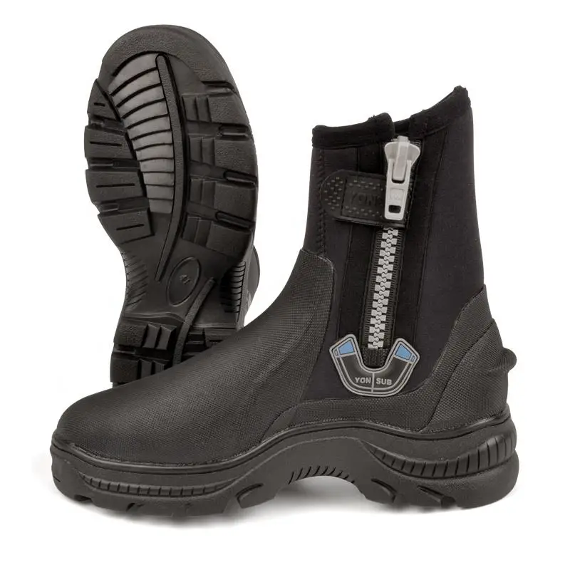 Men Neoprene Diving Shoes Surfing Non-Slip Sole Diving Boots 5mm ...