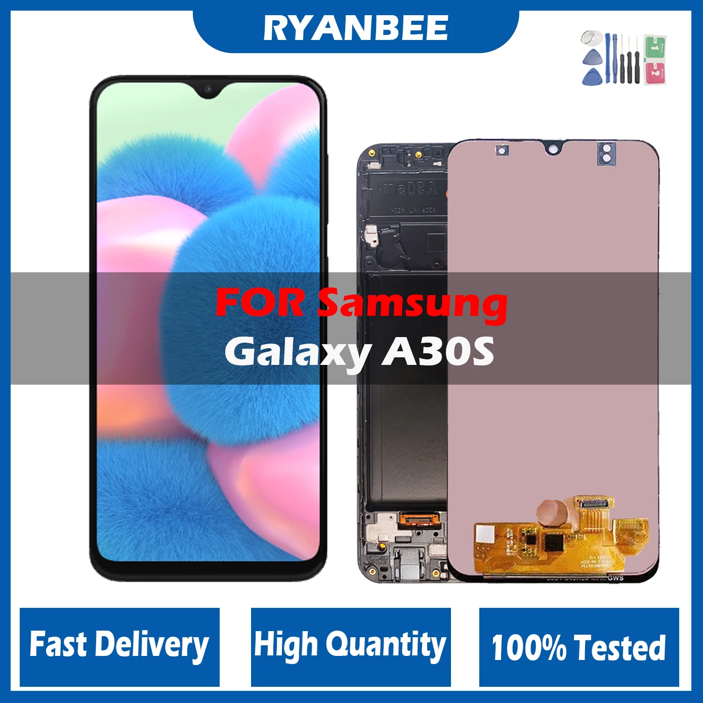 100% Test For Samsung Galaxy A30s A307f A307 A307fn Lcd Display Touch ...