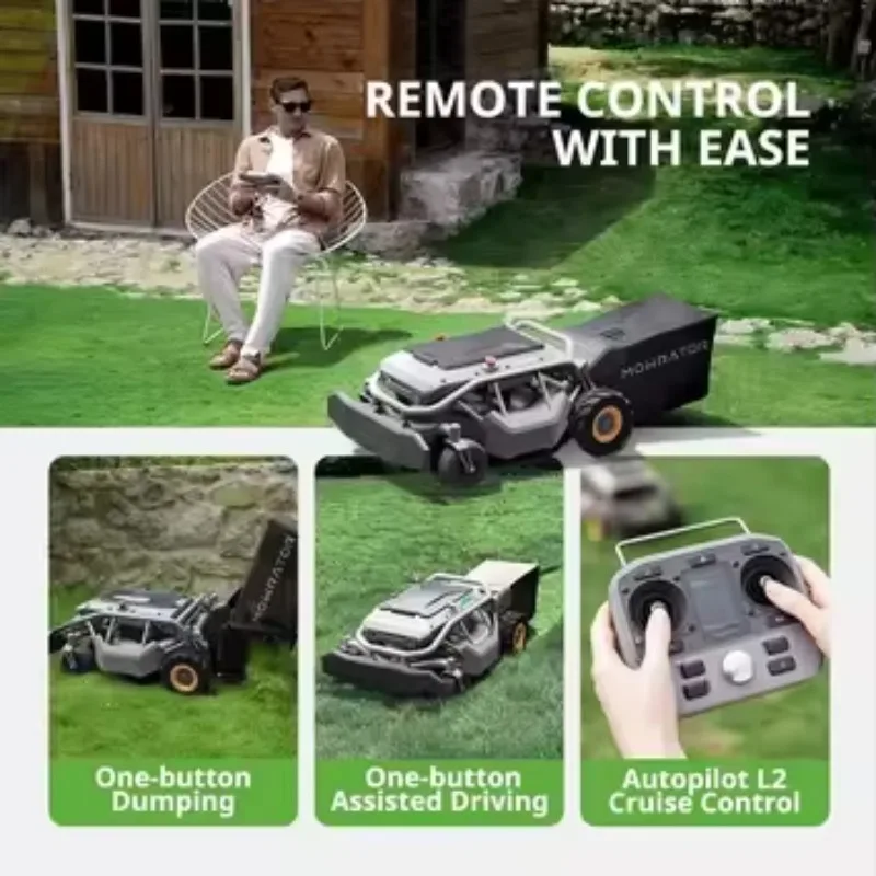 【HOT】AKX Standard Remote Control Lawn Mower with 3-in-1 2WD Portable ...