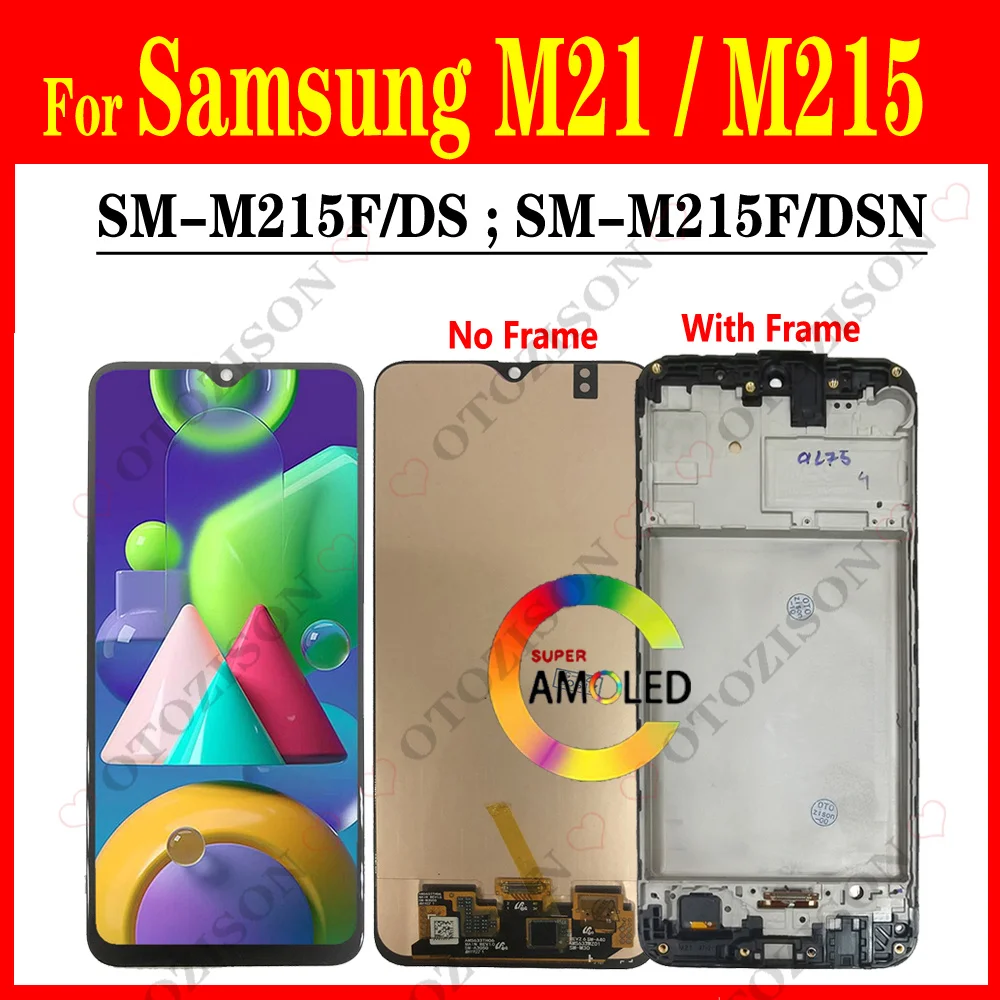 Super-AMOLED-M215-LCD-For-SAMSUNG-For-Galaxy-M21-2020-LCD-SM-M215F-DS ...
