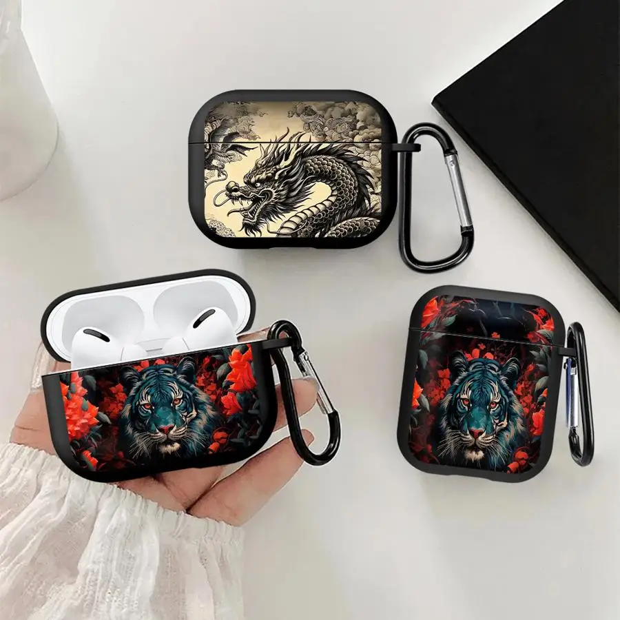 Earphone Cases Cover Case For Airpods 1 4 2 Pro 3 Pro3 Pro2 Tiger ...