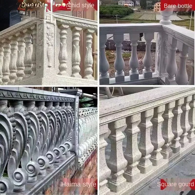 European Style Villa Roman Column Mold Fence Balcony Fence Vase Railing ...