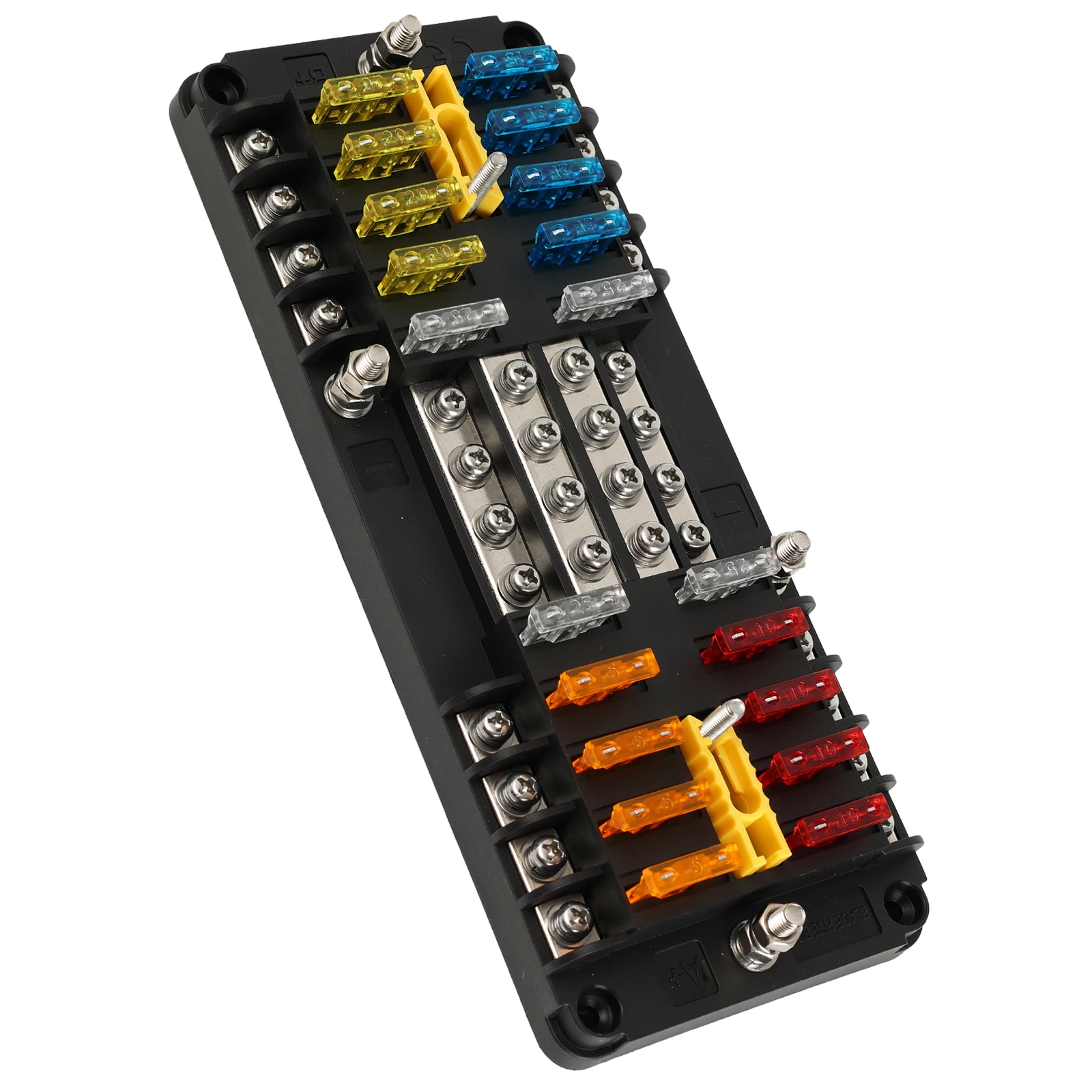 16 Way Waterproof Fusebox Blade Block Circuit Holder Fuse DC 12V 32V ...