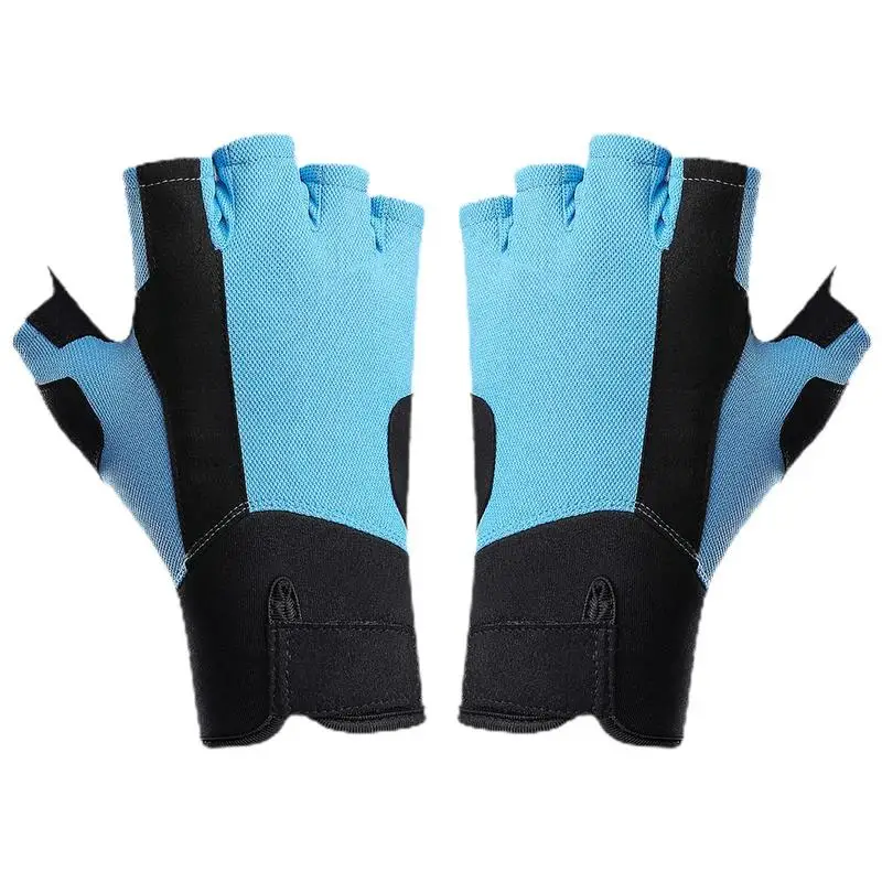 Half-Finger-Fitness-Mittens-Microfiber-Training-Gloves-For-Spring-And ...