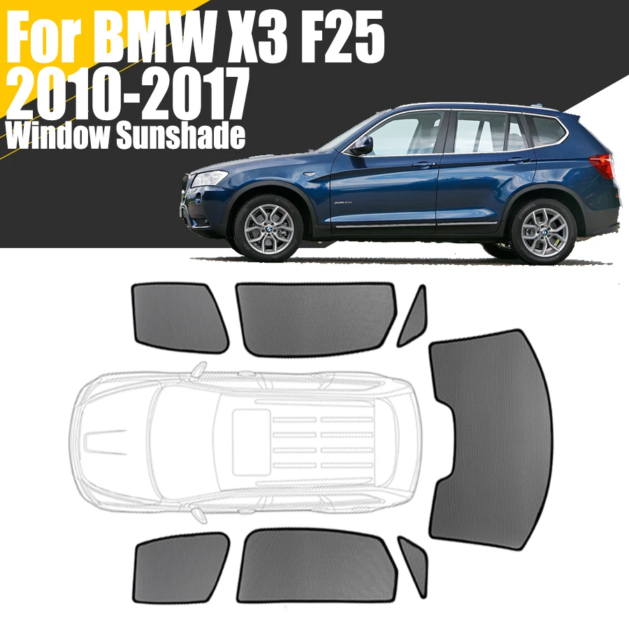 Custom Magnetic Car Window Sunshade For BMW X3 F25 2010-2017 Curtain ...