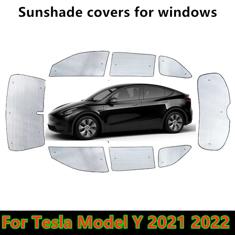 For-Tesla-Model-Y-2021-2022-Sunshades-UV-Protection-Curtain-Sun-Shade ...