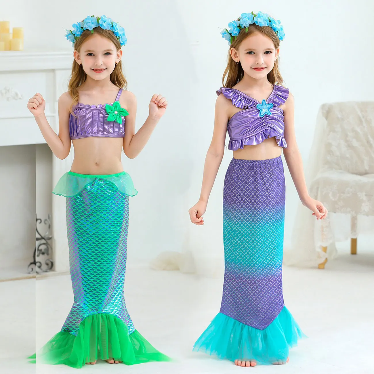 Disney-Swimwear-for-Girl-2PCS-Trumpet-Bikini-2024-Summer-Vacation ...