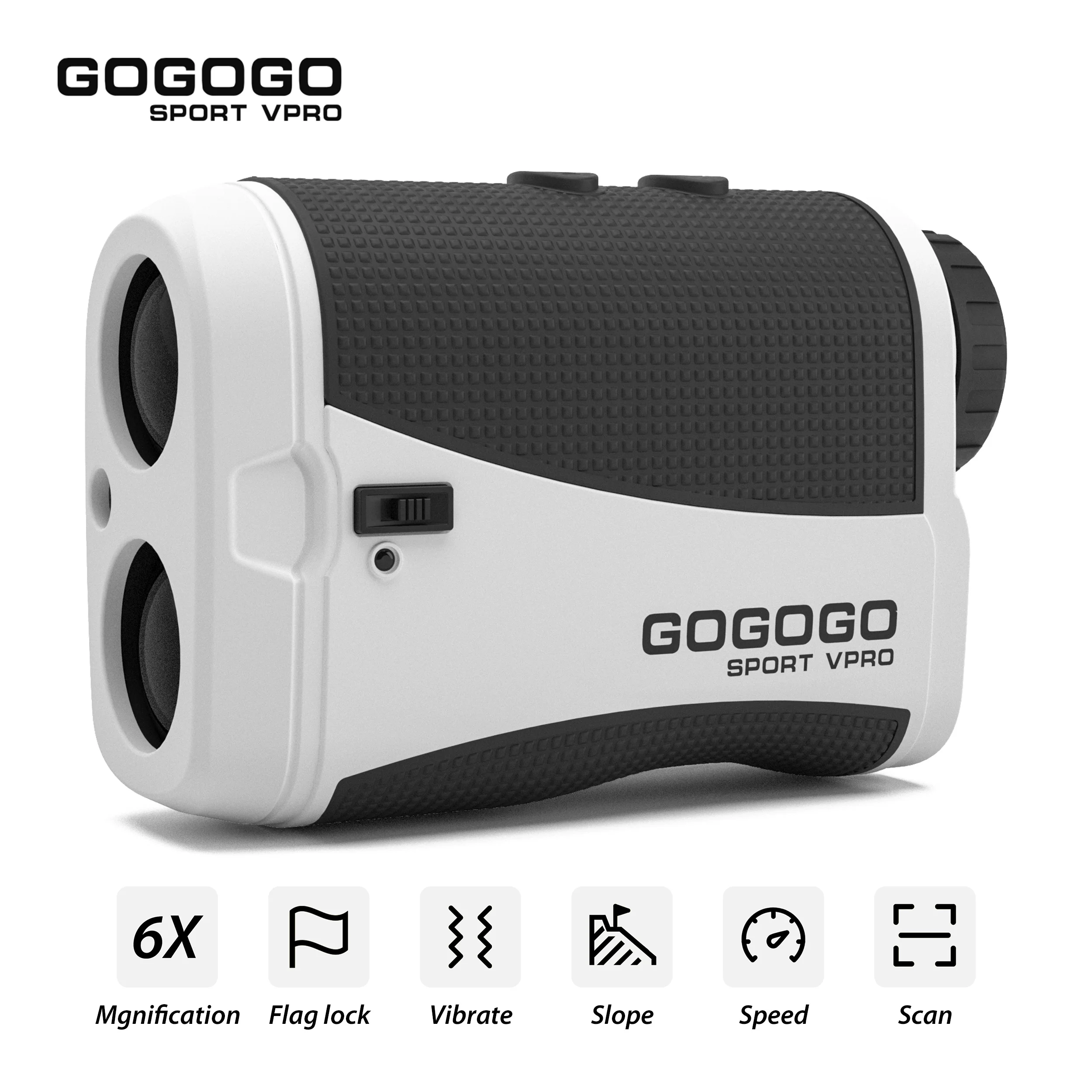 Gogogo Sport Vpro Laser Rangefinder for Golf 700m 1000m Hunting Range Finder with Red Backlight ...