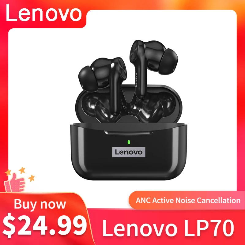 Original-Lenovo-LP70-TWS-Earphones-Wireless-Bluetooth-Smart-Noise-Canceling-Music-Earbuds-HIFI ...