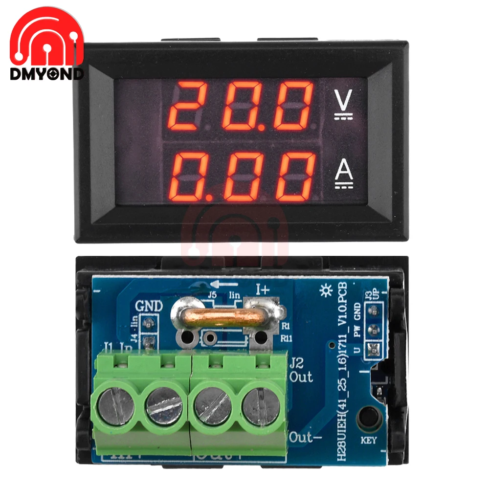 Dc-7-100v-Digital-Voltmeter-Ammeter-Dual-Display-Voltage-Detector ...