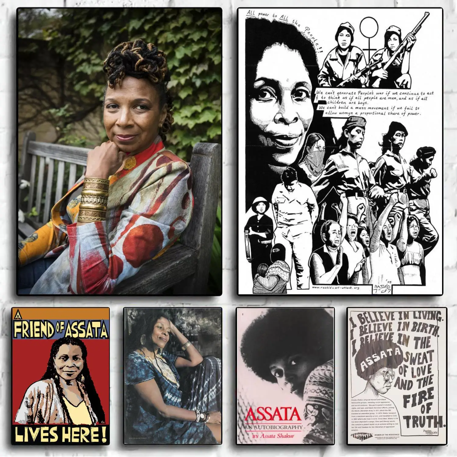 assata-shakur-Poster-Decorative-Painting-Canvas-Poster-Wall-Art-Living ...
