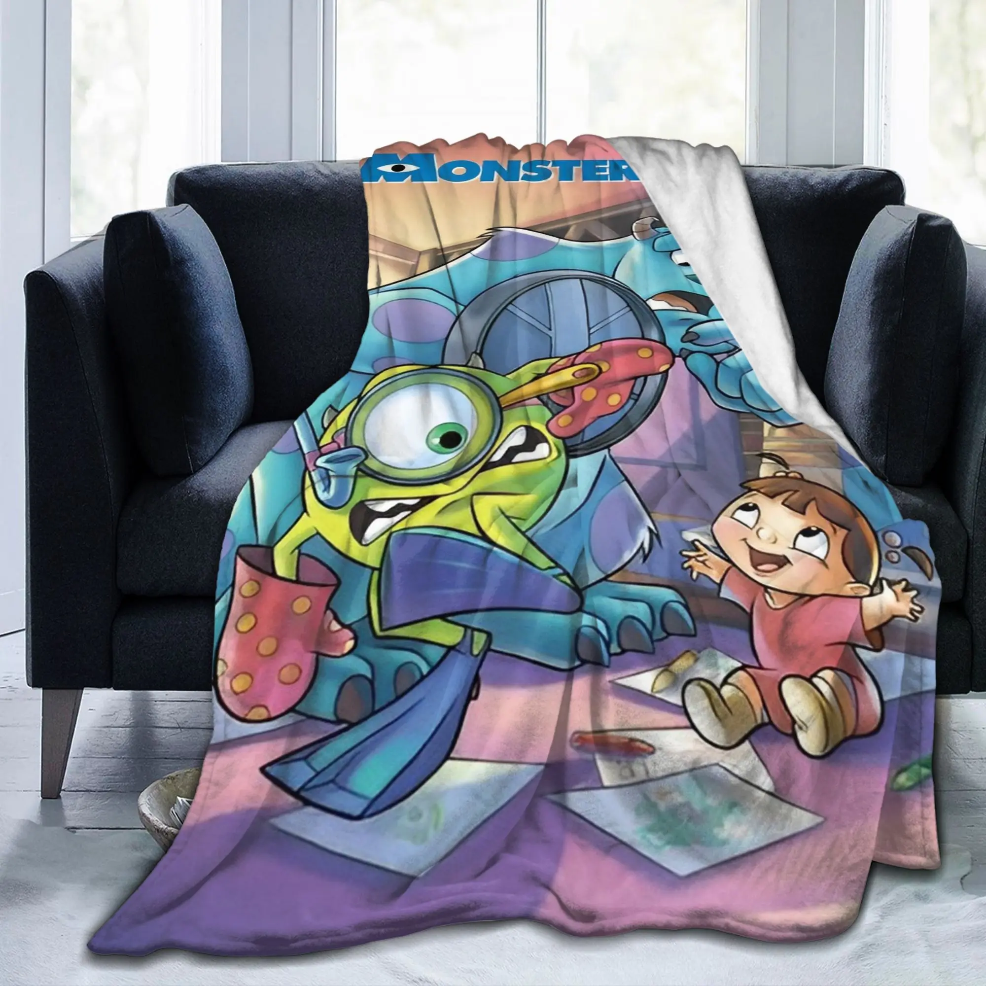 Monsters, Inc. Blankets Cute Boo Flannel Novelty Soft Throw Blanket for ...