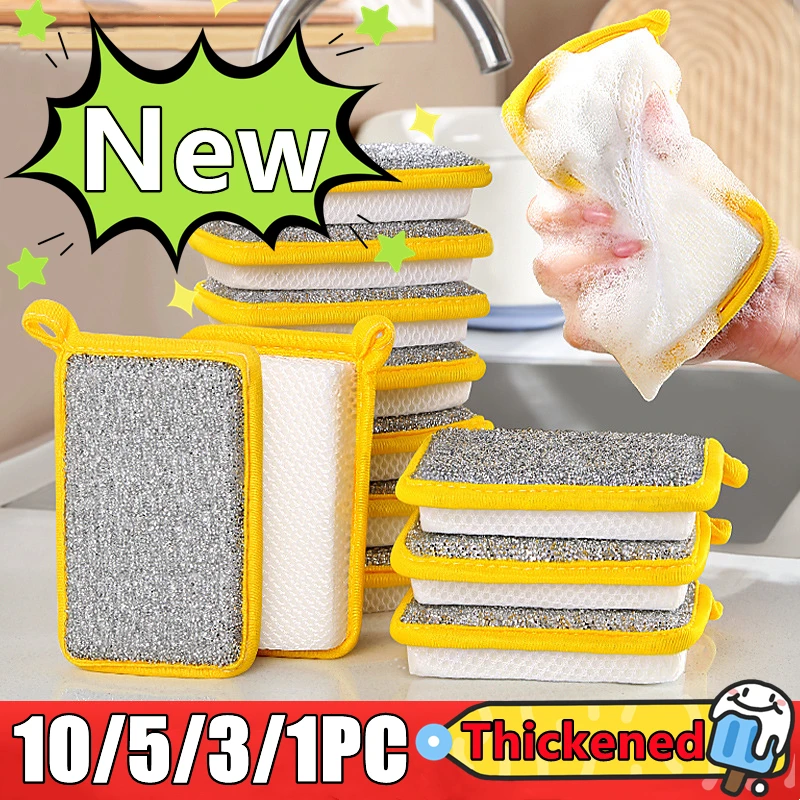 Newest-Dishwashing-Sponge-Reusable-Washable-Sponges-Double-Side-Magic ...