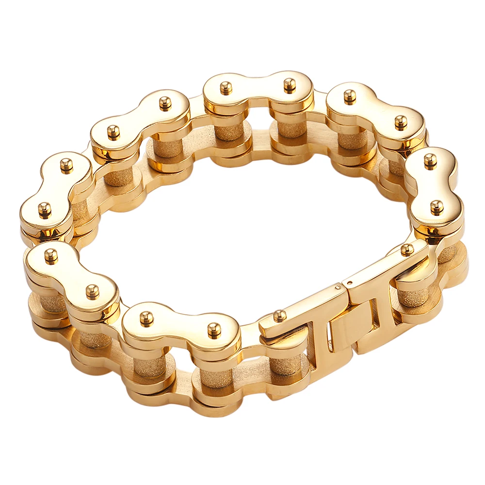 10mm-Wide-Gold-Bike-Chain-Bracelet-for-Men-Stainless-Steel-Gold-Plated ...