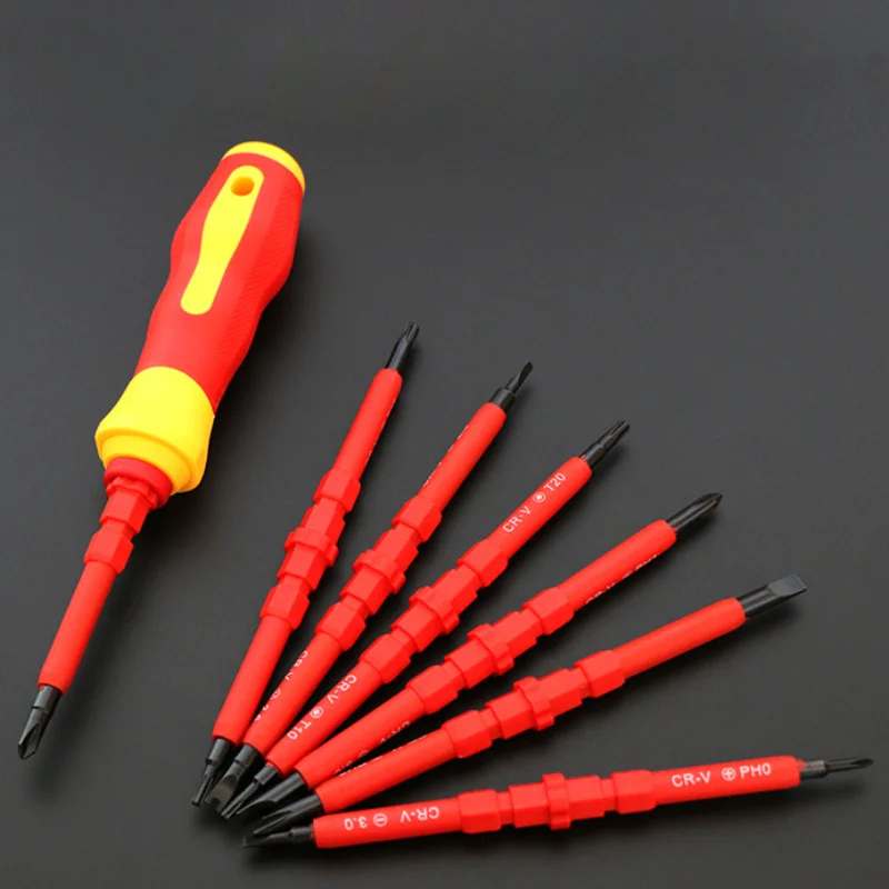 Electricians-Insulation-Screwdriver-Electrical-Fully-Insulated-Magnetic ...
