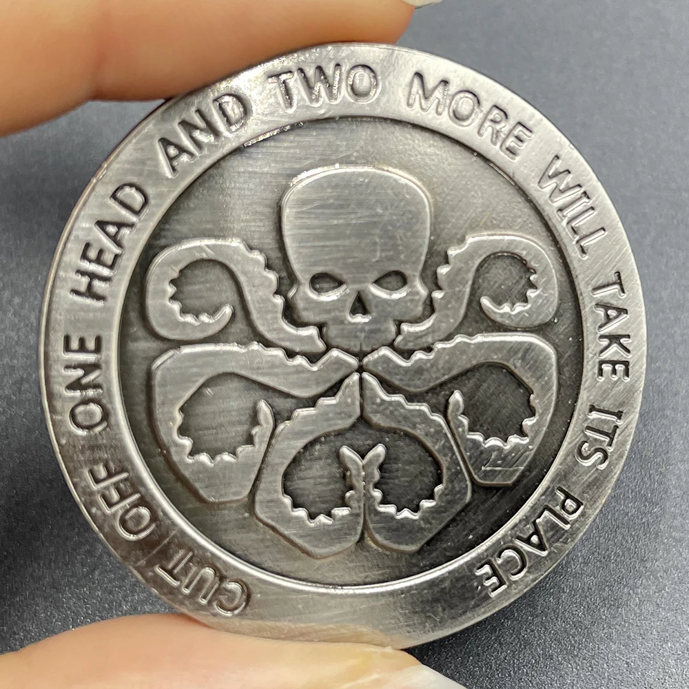 US-Logistics-Division-Challenge-Coin-Hydra-Skull-Nickel-Coins ...