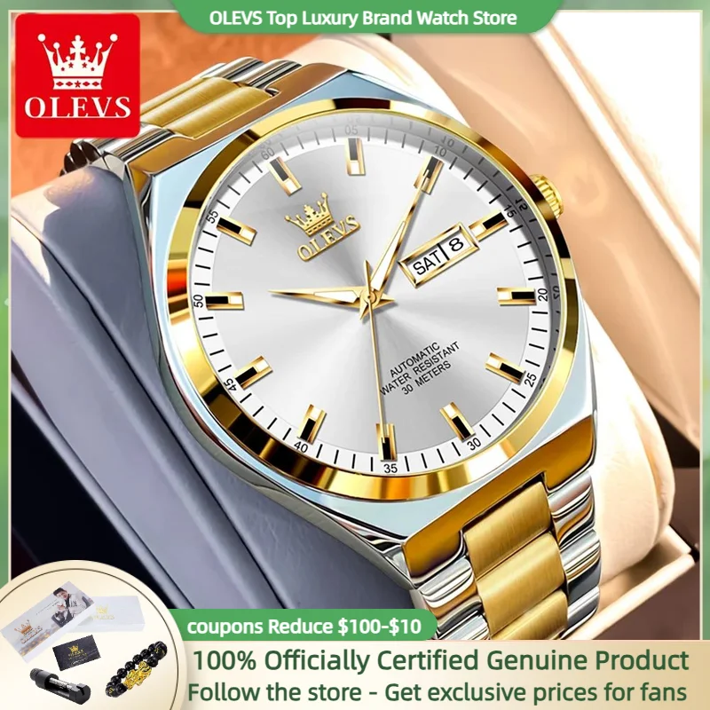 OLEVS-Mechanical-Watch-for-Men-Luminous-Scale-Classic-Watch-Men-Top ...