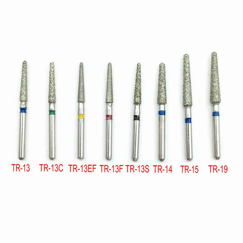 100個歯科fgバリ歯科バリダイヤモンドtrシリーズ歯科ドリル1.6ミリメートル歯科高速ハンドピース歯科用instuments