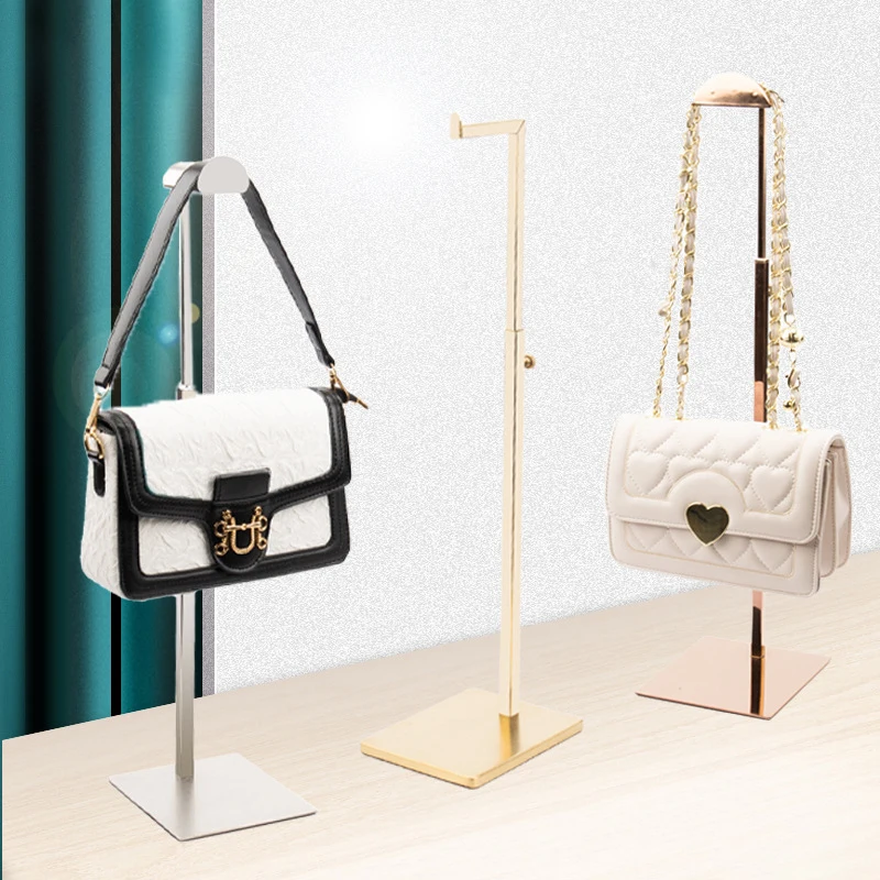Stainless-Steel-Purse-Handbag-Display-Stand-Rack-Adjustable-Holder-for ...