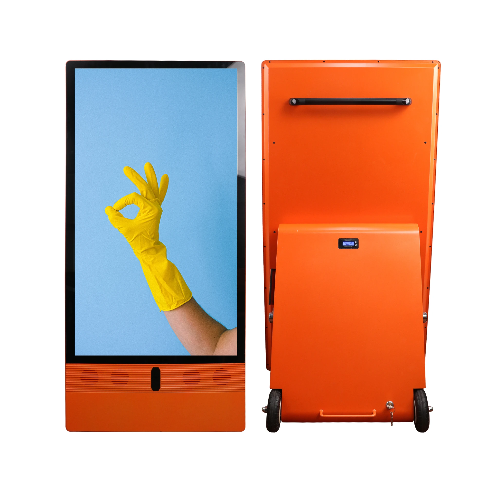 Floor-Standing-Display-43-Inch-Portable-Digital-Poster-Battery-Powered ...