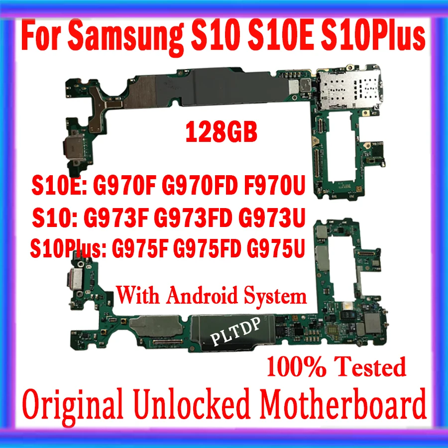 Placa base Original probada para Samsung Galaxy S10E, S10 Plus, G975U ...
