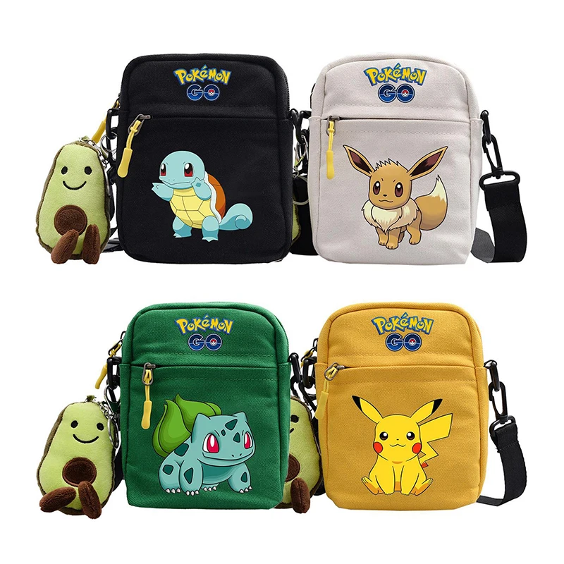 Bolso-de-hombro-con-estampado-de-Pok-mon-Pikachu-paquete-cuadrado-peque ...