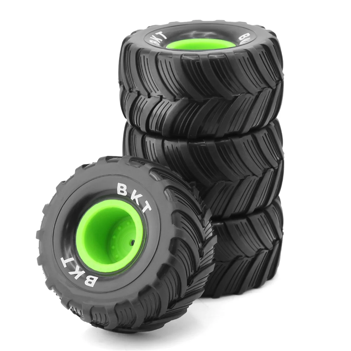 4Pcs-100mm-1-10-Monster-Truck-Buggy-Tires-Wheel-12mm-Hex-for-1-18-Losi ...