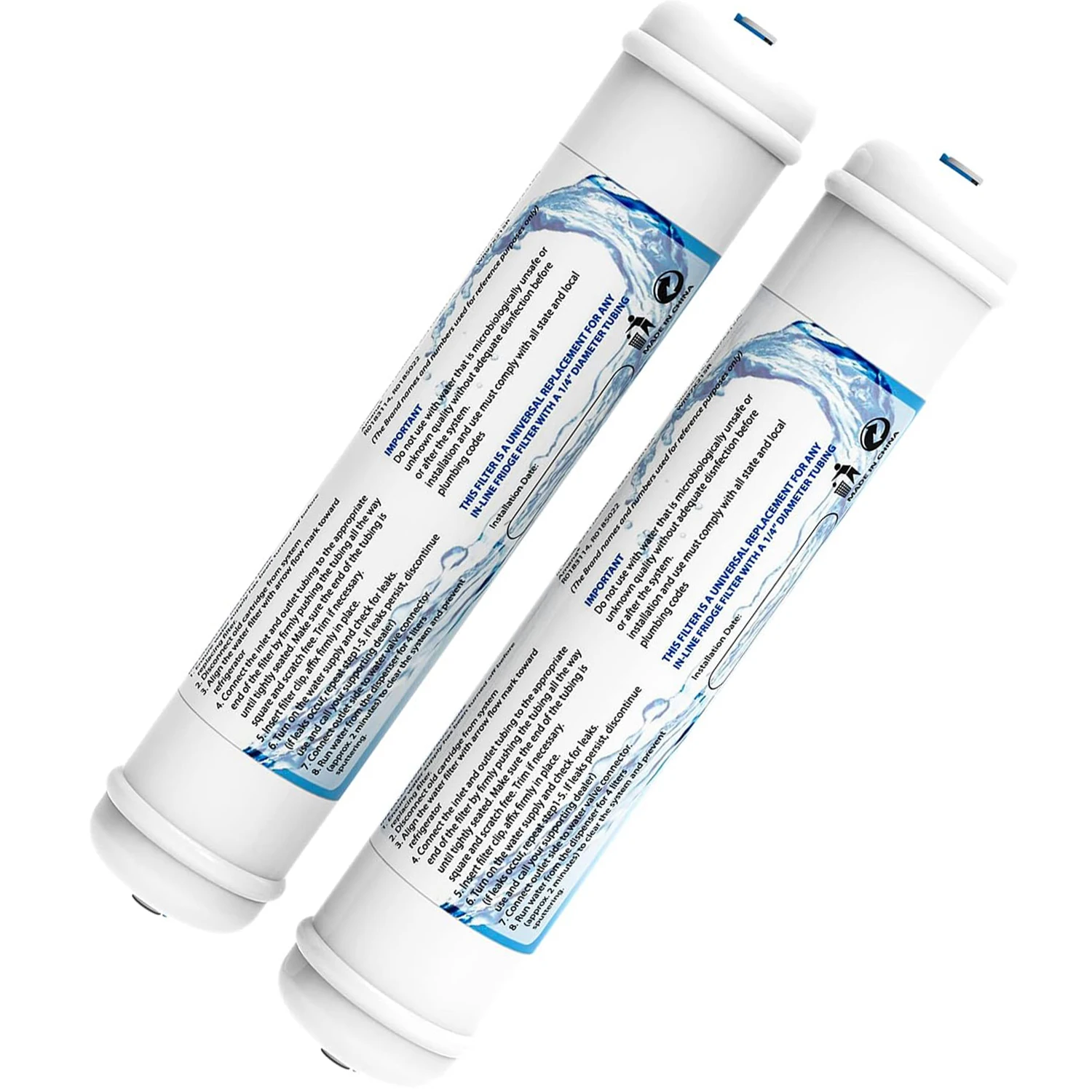T33 Inline Water Filter,1/4" Quick-Connect Filter Replacement Cartridge ...