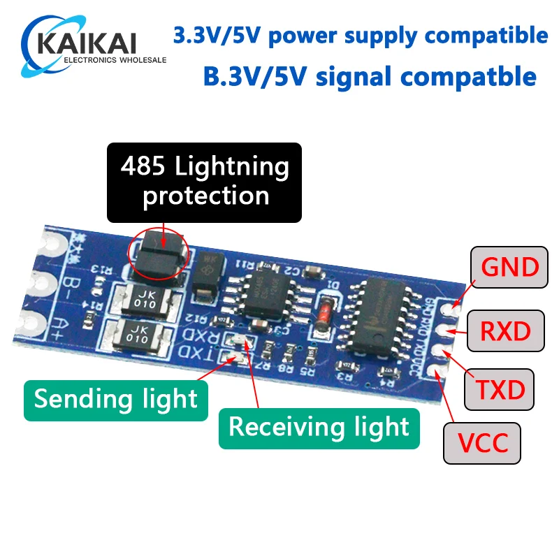 TTL-Turn-To-RS485-Module-Hardware-Automatic-Flow-Control-Module-Serial ...