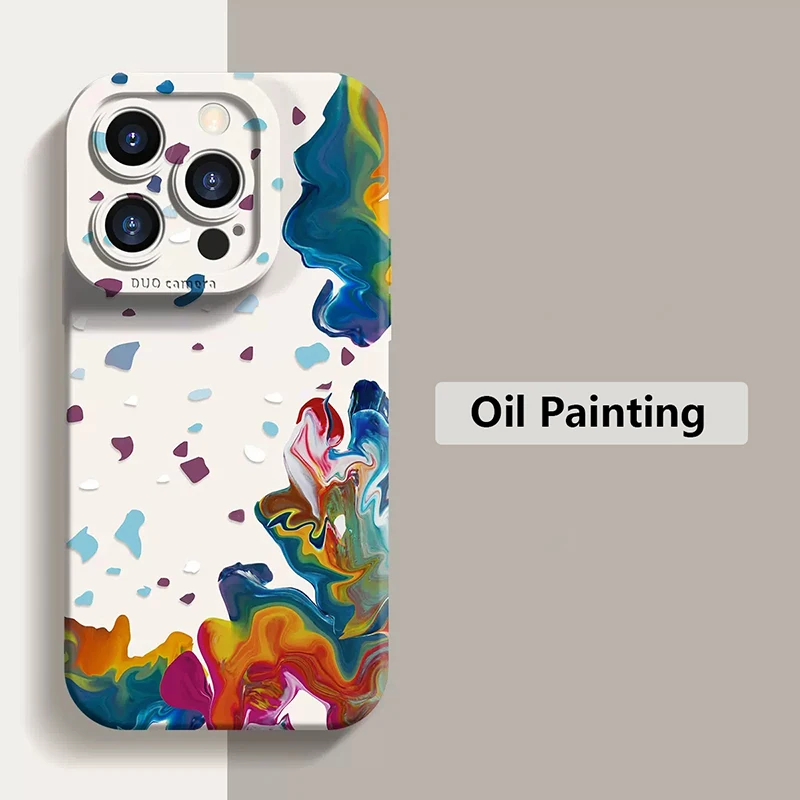 Oil Painting Flower Matte Silicone Case For Samsung Galaxy S23 Ultra ...