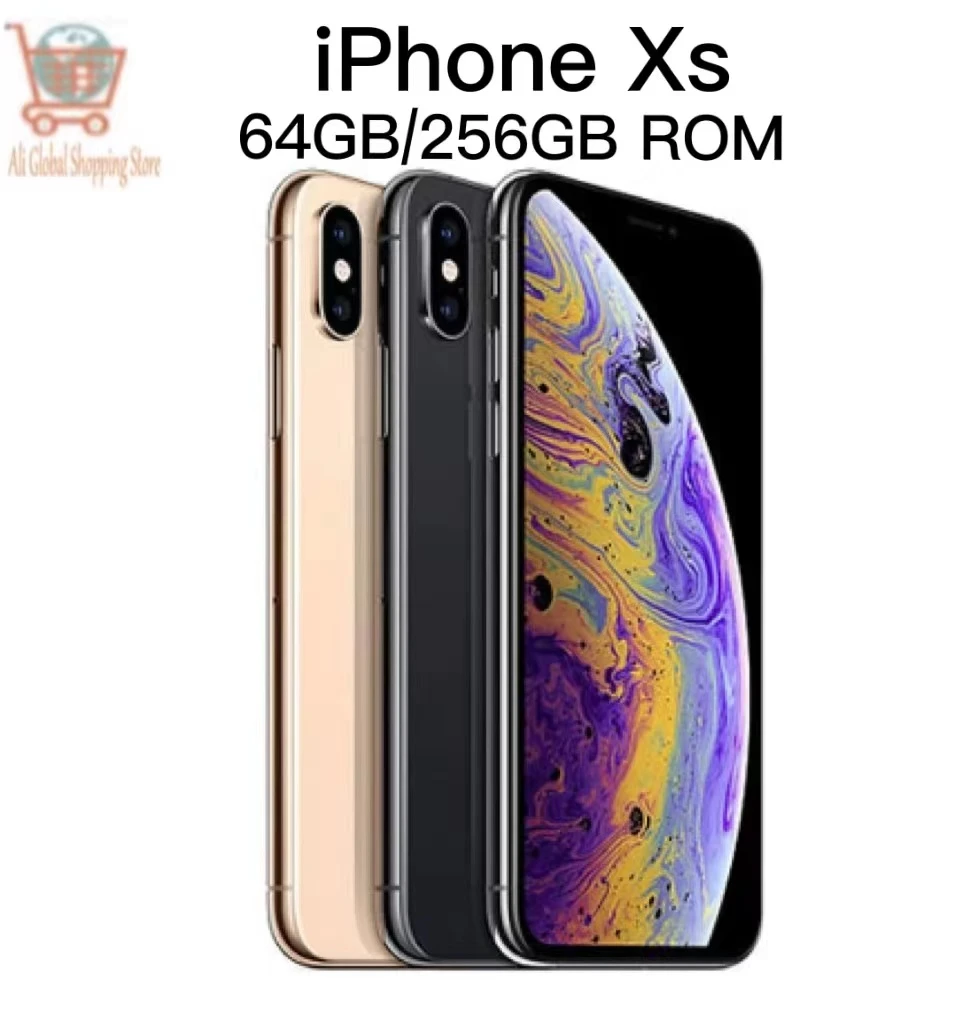 Original Unlocked iPhone XS Mobile Phone 64/256 ROM 5 Inch OLED A12 ...