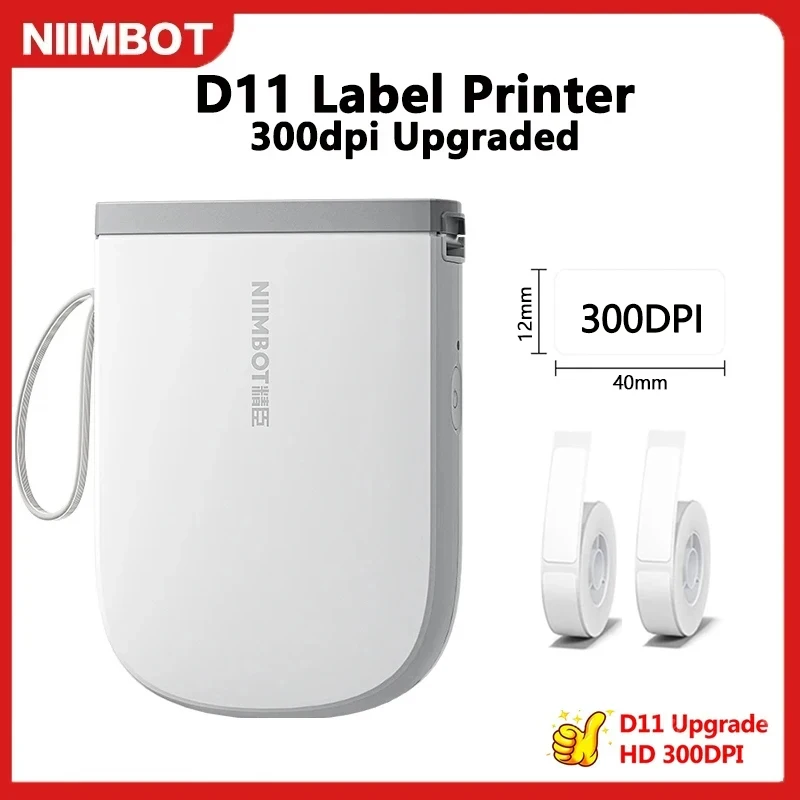 Niimbot-D11-Mini-Portable-Thermal-Printer-300dpi-Adhesive-Label-Maker ...