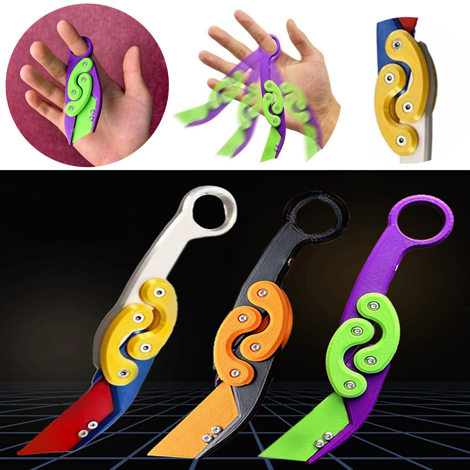 New-3D-HOT-Explosive-Gravity-Folding-Claw-Knife-Butterfly-Claw-Gravity ...