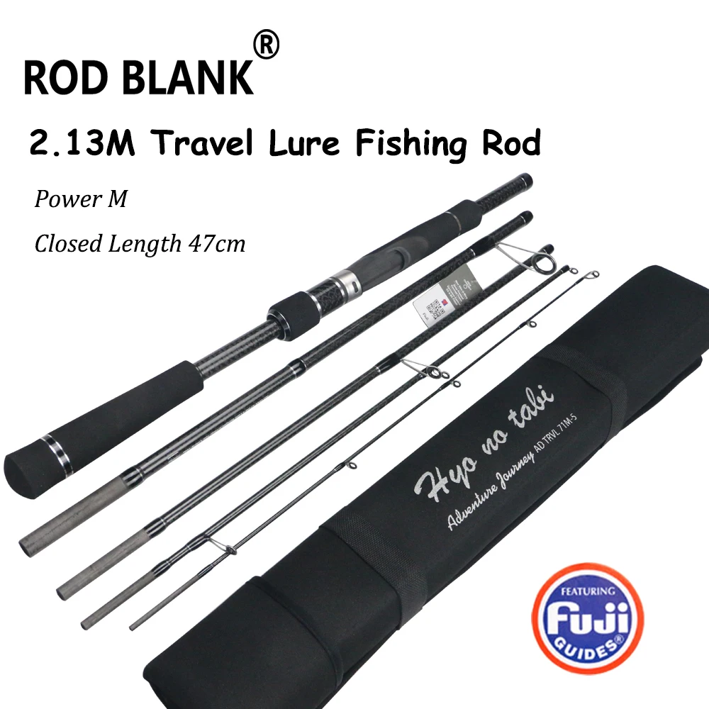 Rod-Blank-2-13M-5-Setions-Travel-Lure-Fishing-Rod-Power-M-All-Fuji ...