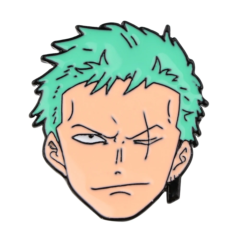 Anime Roronoa Zoro Alloy Pin Brooches - KawaiiMerch.com