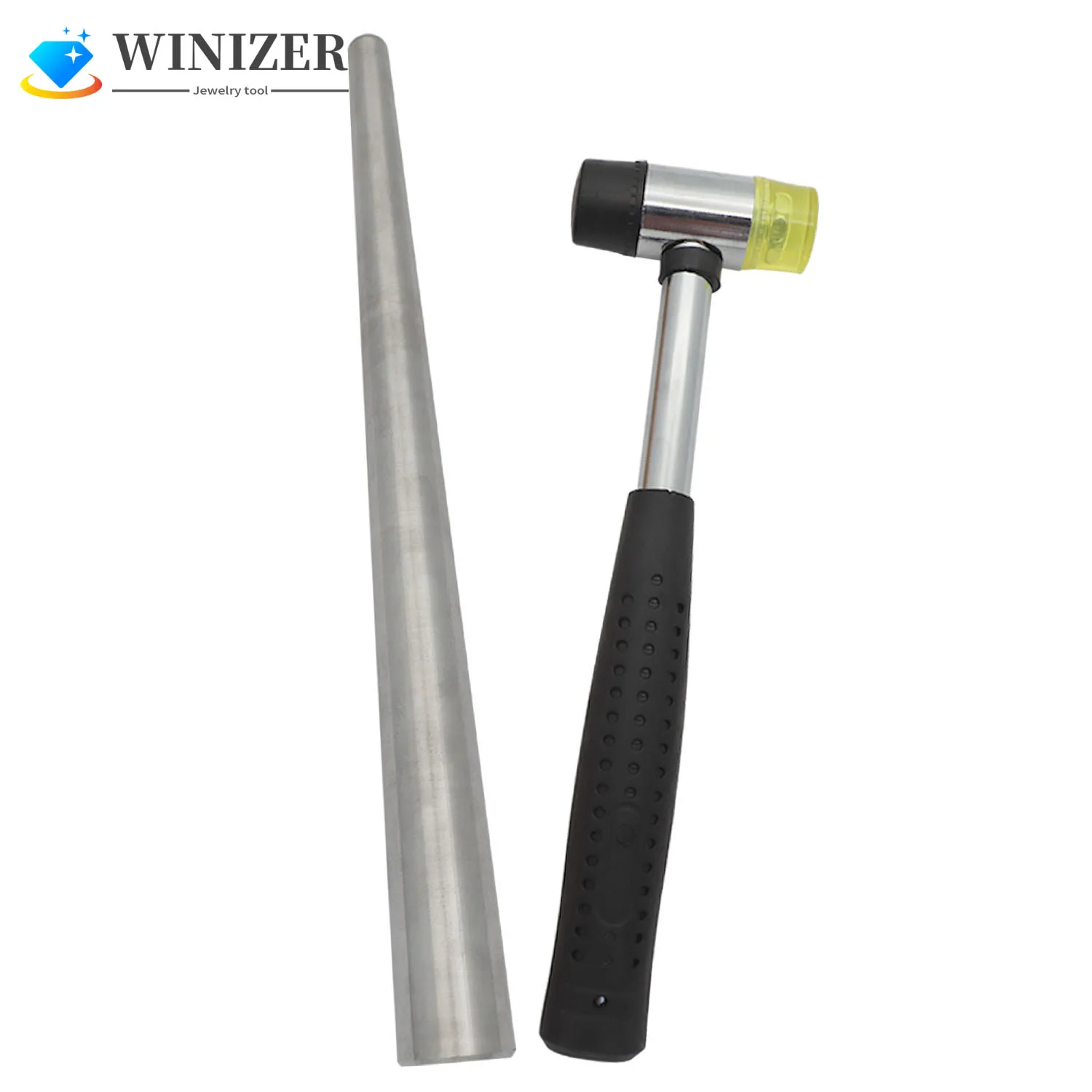 Ring-Sizer-Mandrel-Kit-Jewelers-Rubber-Hammer-Mallet-with-Steel-Ring ...